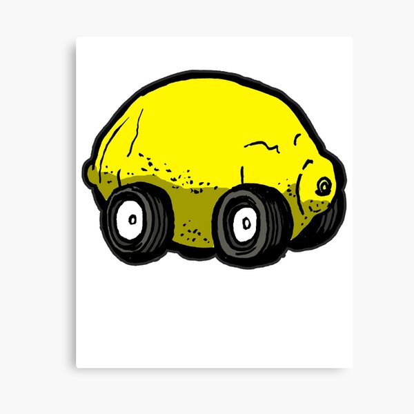 "Lemon Car Meme" Canvas Print for Sale by sketchNkustom | Redbubble