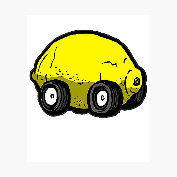 "Lemon Car Meme" Photographic Print for Sale by sketchNkustom | Redbubble