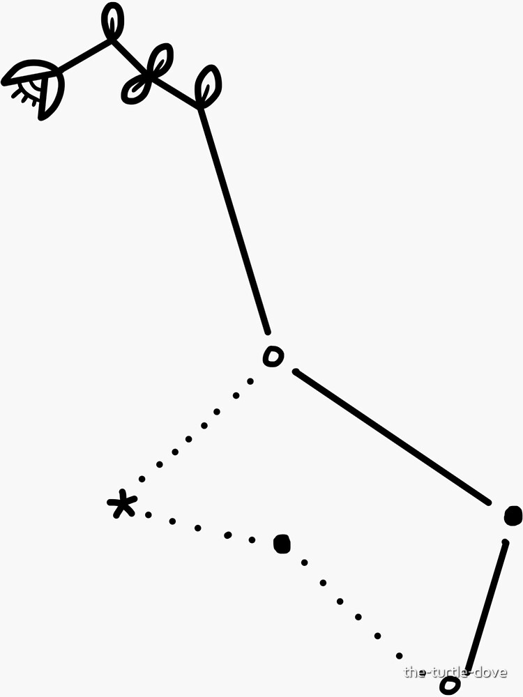 "Puppis (the poop deck) Constellation" Sticker for Sale by the-turtle ...