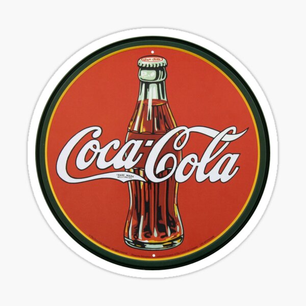 Coca Cola White Stickers | Redbubble