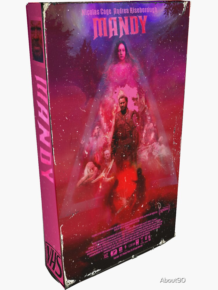 "Mandy VHS" Sticker by About90 | Redbubble