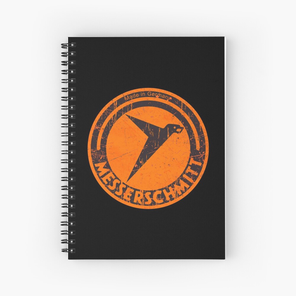 " Messerschmitt German Aircraft WW2 Logo" Spiral Notebook by quark ...