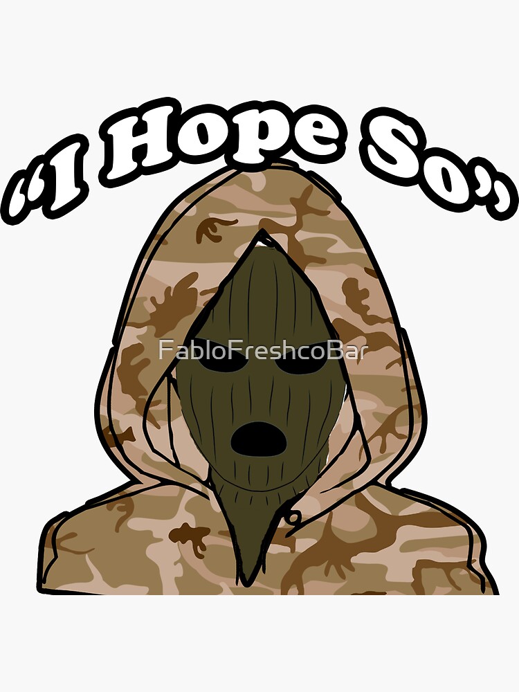"Kodak Black I Hope So Meme" Sticker for Sale by FabloFreshcoBar ...