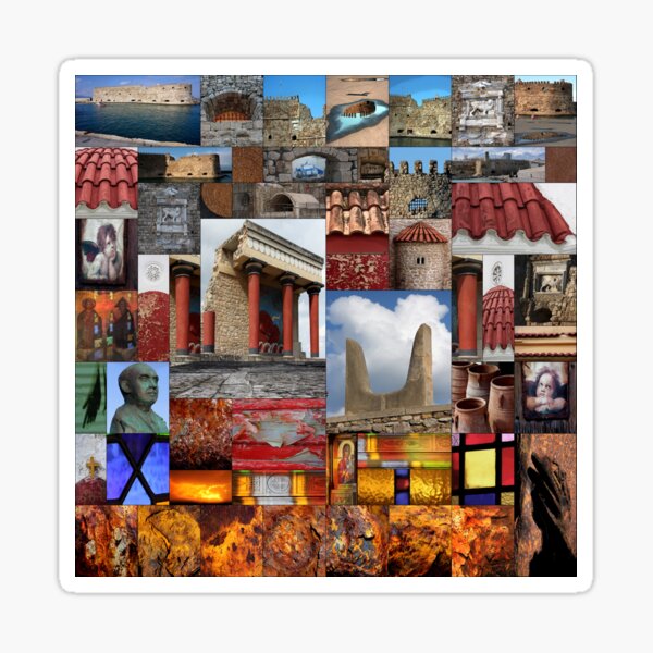 "Crete, Greece - Ancient Sites" Sticker by mister-john | Redbubble