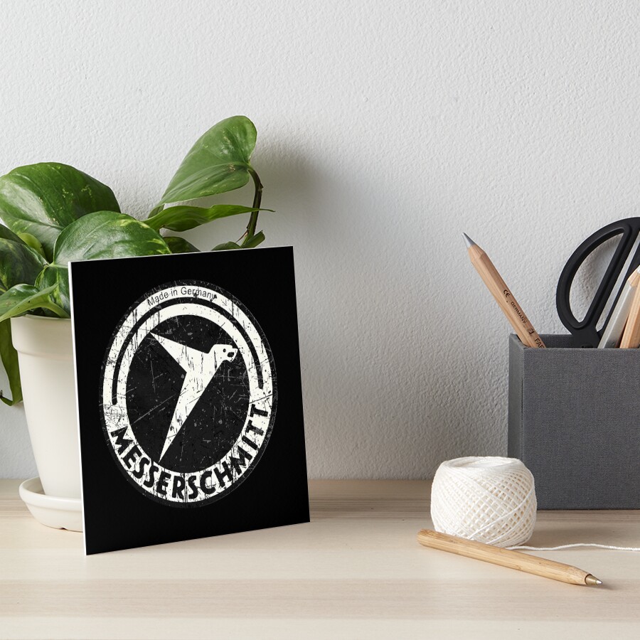 "Messerschmitt WW2 German Vintage Aircraft Company Logo" Galeriedruck ...