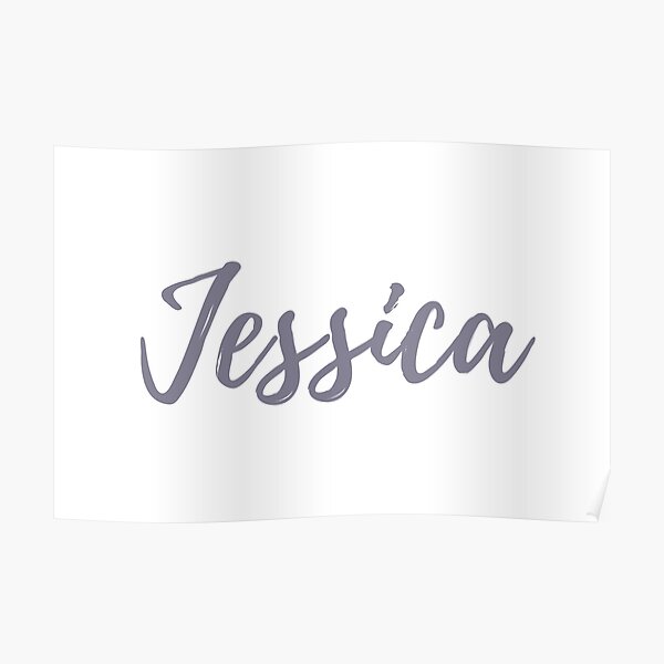"jessica script name" Poster by ayladsilva | Redbubble