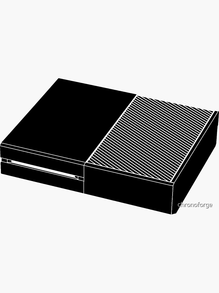 "Microsoft Xbox One Console Outline" Sticker by chronoforge | Redbubble