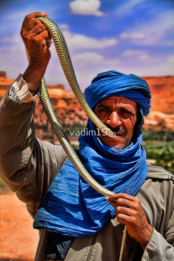 "Morocco. Snake charmer. Portrait." by vadim19 | Redbubble