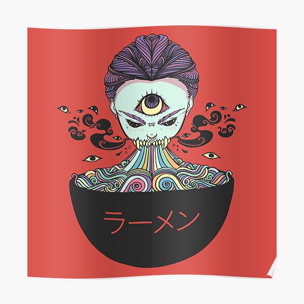 "Ramen Noodle Anime Style Art" Poster for Sale by cellsdividing | Redbubble