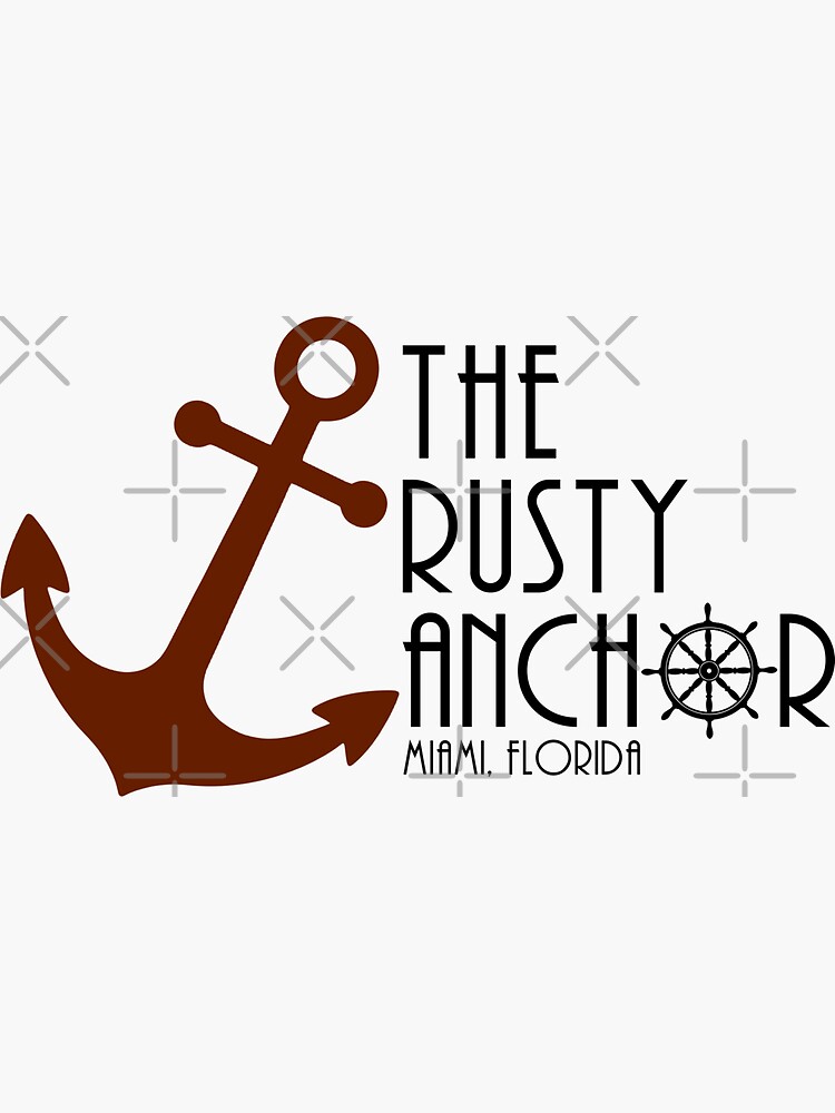 "The Rusty Anchor" Sticker for Sale by sophiapetrillo | Redbubble