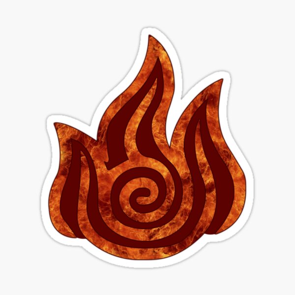 "The Last Airbender - Fire Nation Symbol" Sticker by Meganatious ...