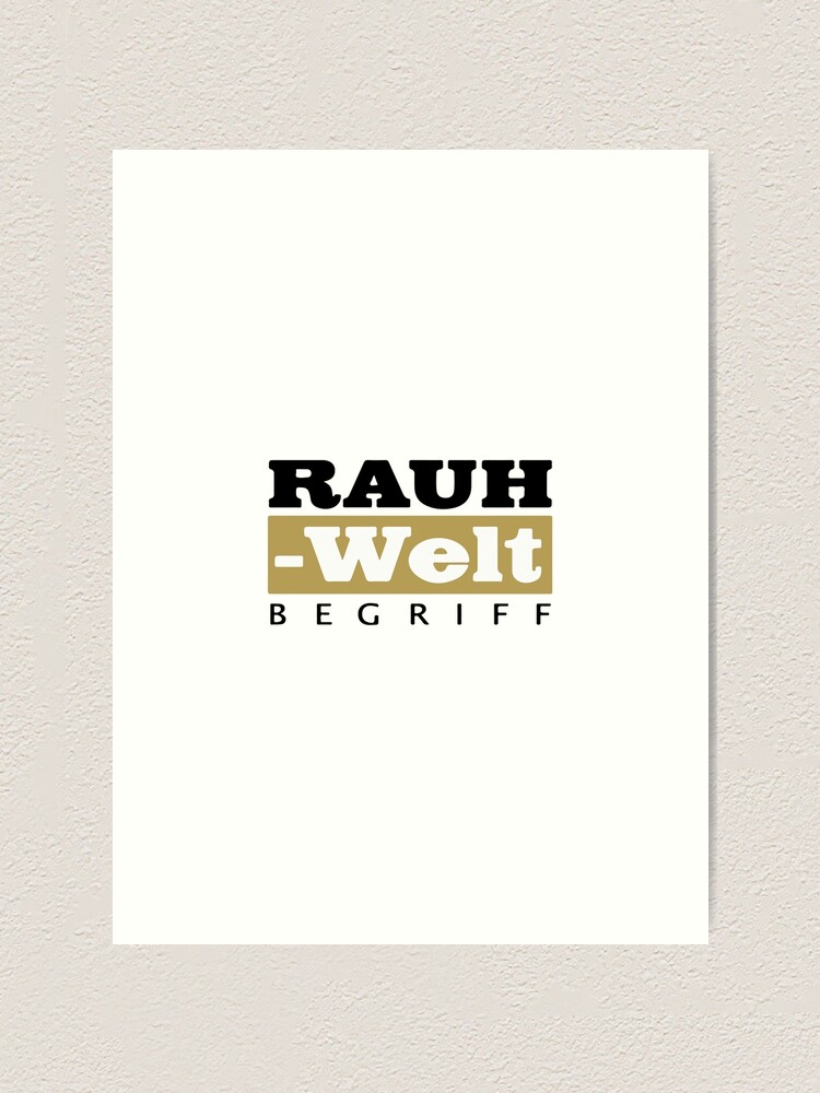 "RWB Rauh Welt Begriff Gold Logo" Art Print by subieliu | Redbubble
