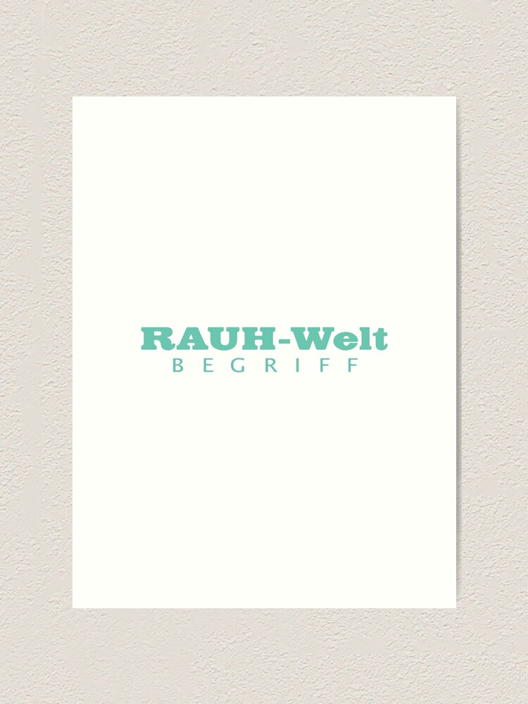 "RWB Rauh Welt Begriff Minty Logo" Art Print for Sale by subieliu ...