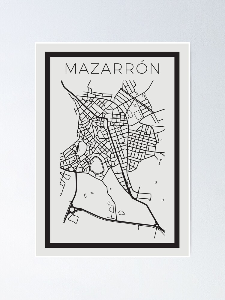 Póster «Mapa de Mazarrón V01» de mzrn-souvenirs | Redbubble