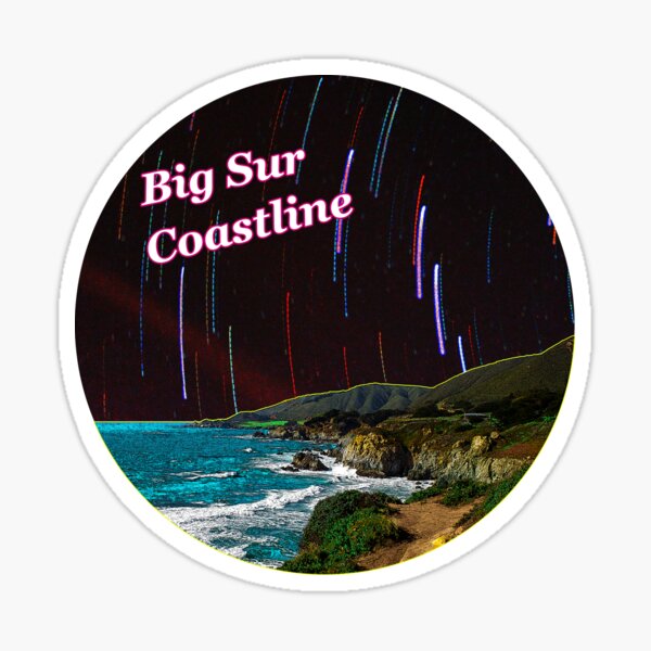"Big Sur Coastline" Sticker for Sale by devinswy | Redbubble