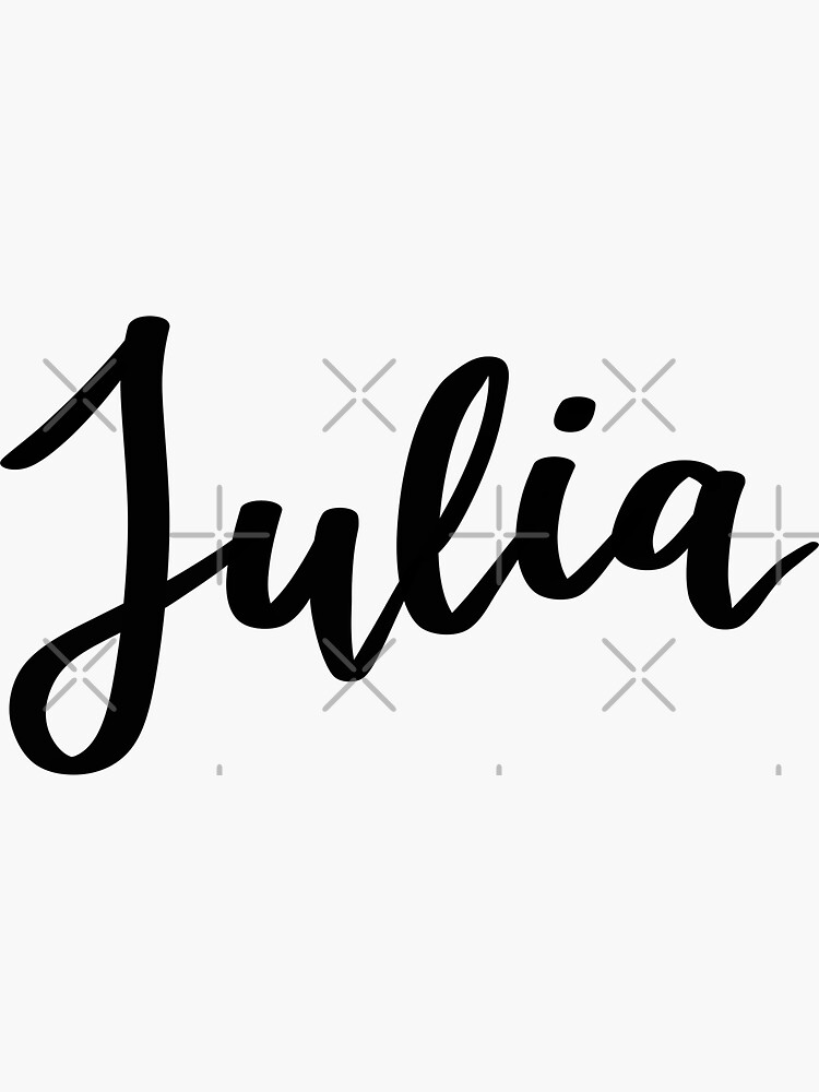 "Julia" Sticker for Sale by ellietography | Redbubble