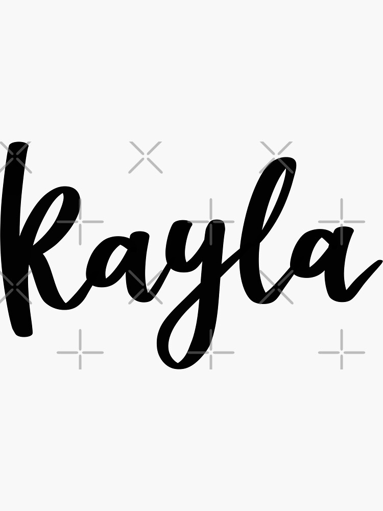 "Kayla" Sticker for Sale by ellietography | Redbubble