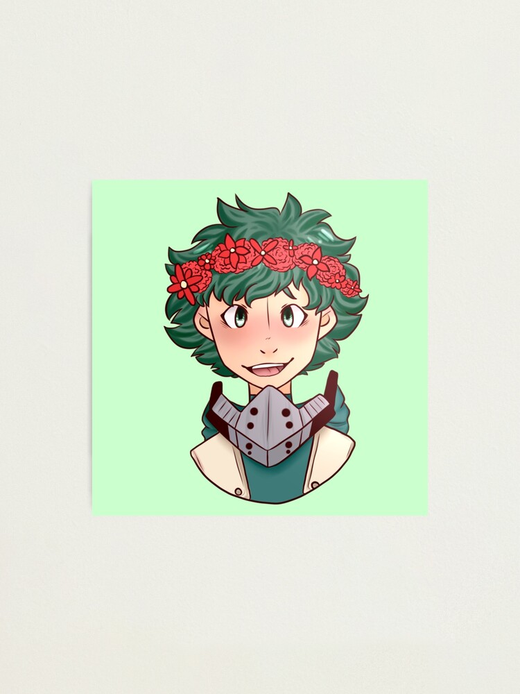 "Deku Flower Crown" Photographic Print by Percythetrain | Redbubble