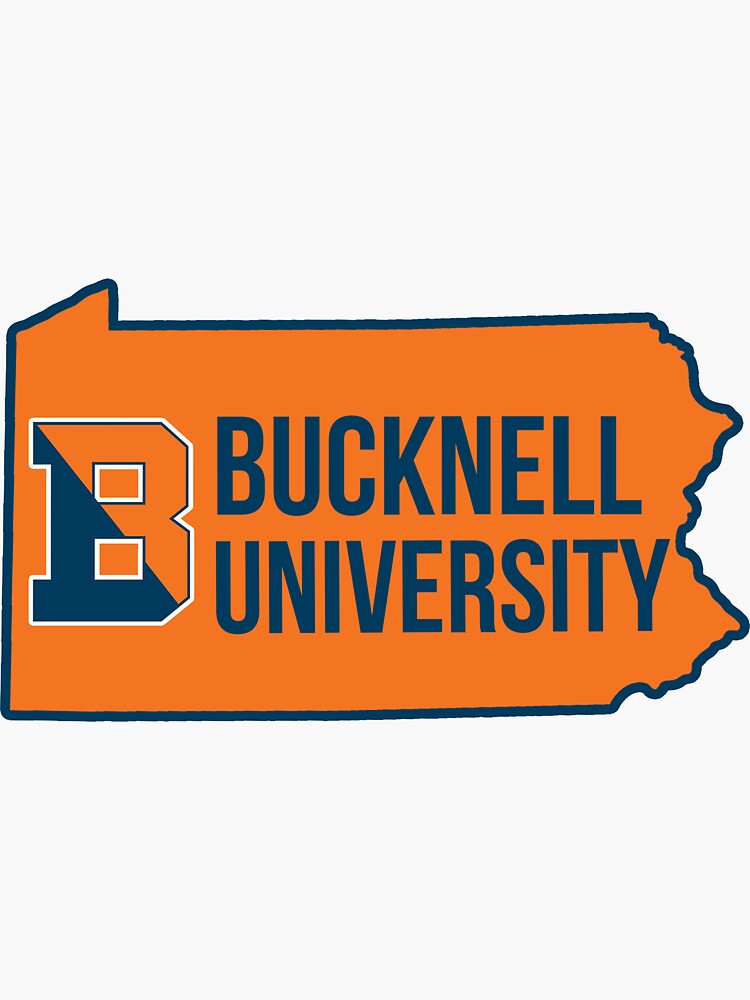 "Bucknell University State Silhouette" Sticker by pjohnson67 | Redbubble