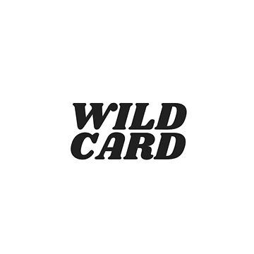 "Wild Card" Sticker for Sale by kberman832 | Redbubble