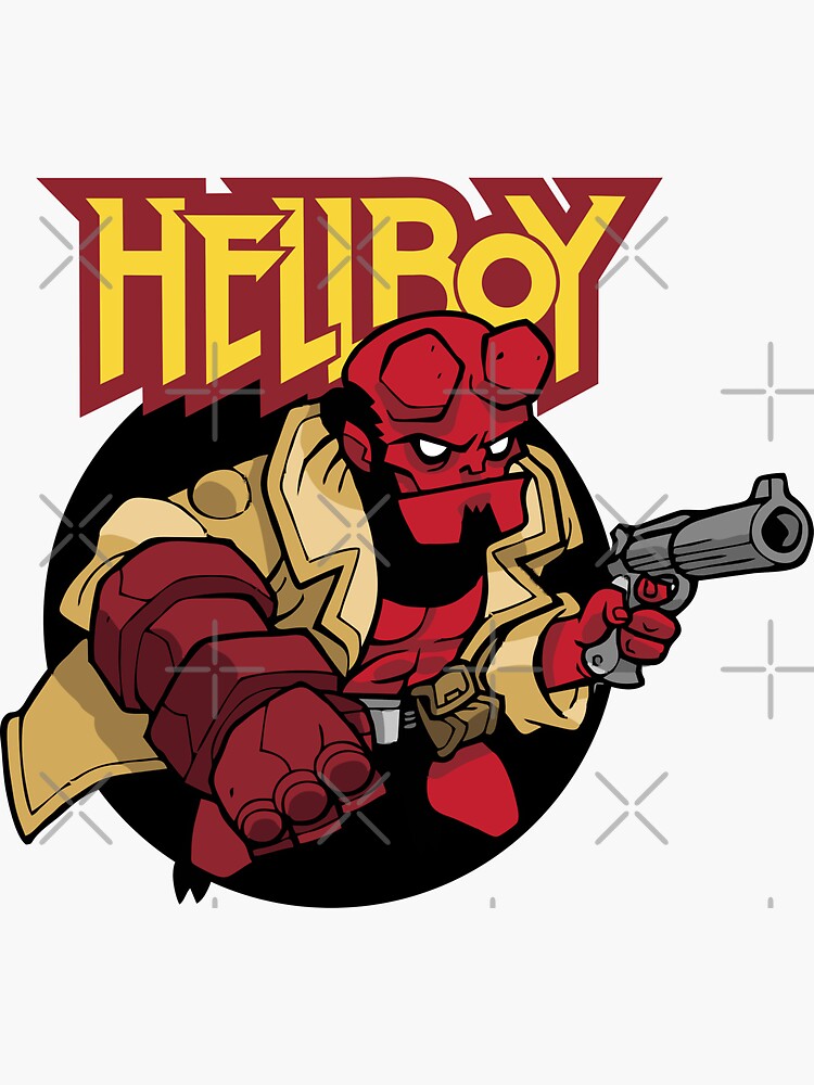 " hellboy merch satan roar monster cool " Sticker for Sale by ...
