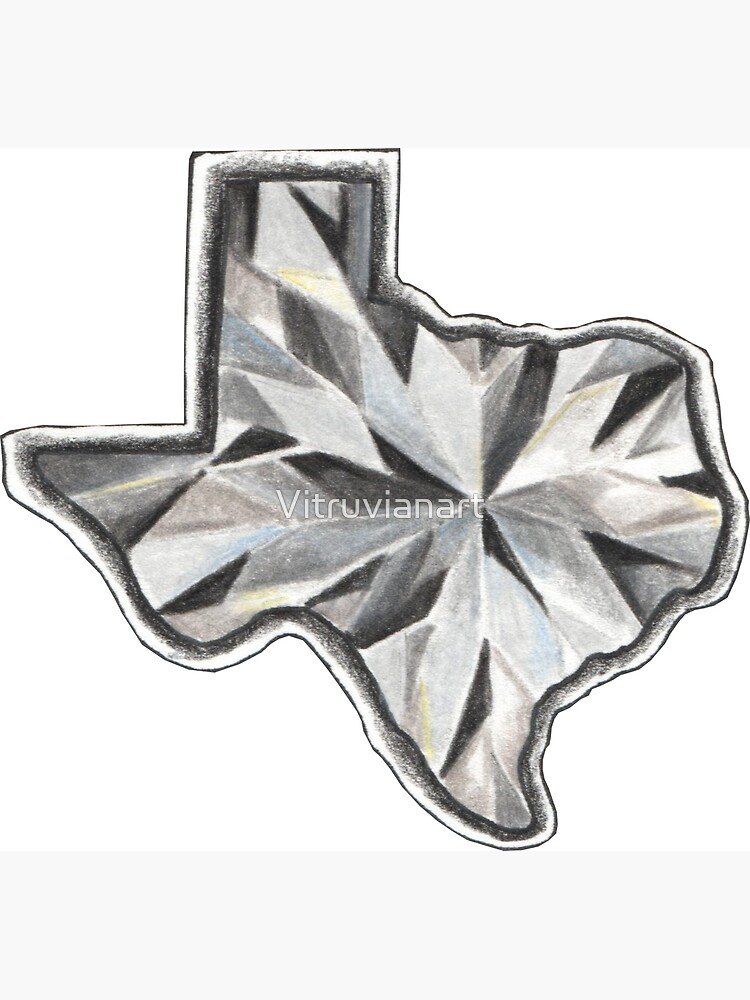 "Texas Diamond" Poster by Vitruvianart | Redbubble