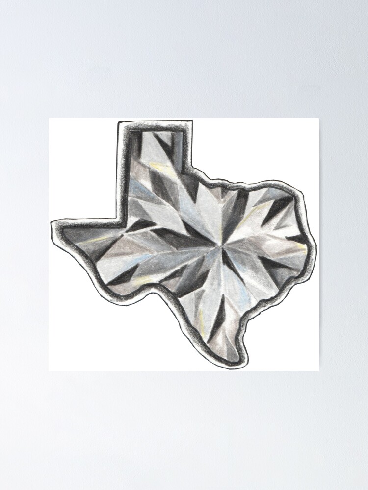 "Texas Diamond" Poster by Vitruvianart | Redbubble