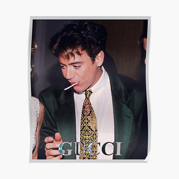 "RDJ GUCCII" Poster for Sale by kittenboys2 | Redbubble