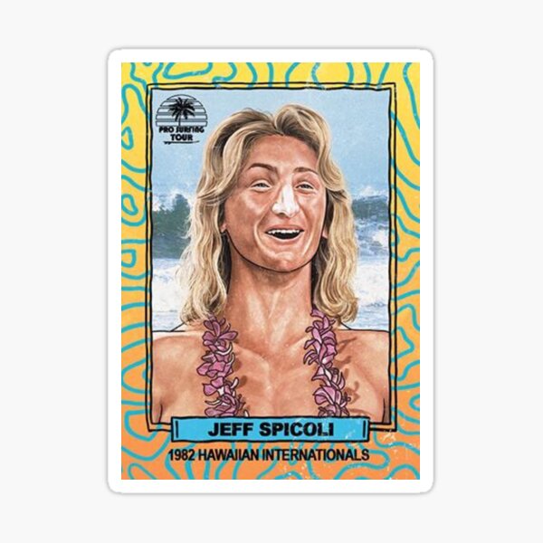 "Fast Times at Ridgemont High - Jeff Spicoli Trading Card Art" Sticker ...