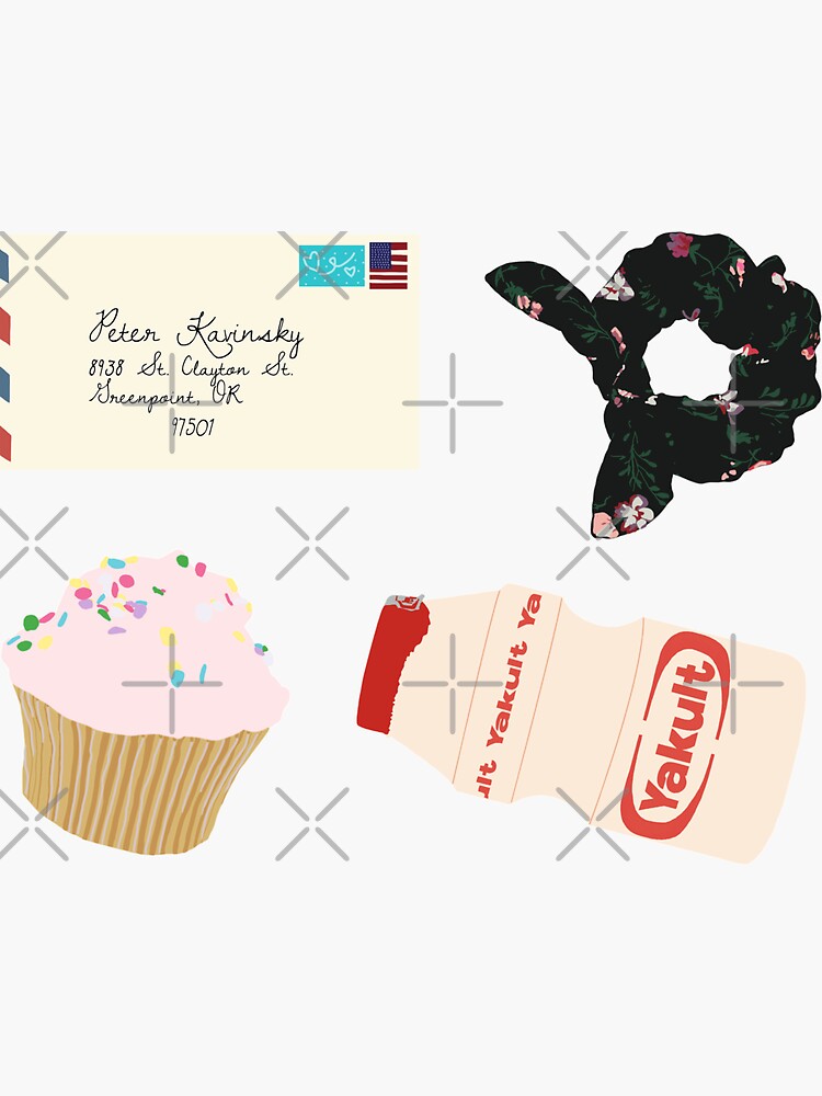 "lara jean starter pack" Sticker for Sale by searchfornargls | Redbubble