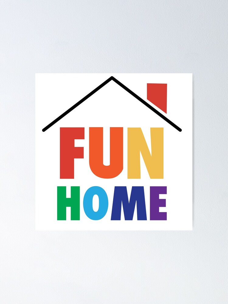 "Fun Home: Rainbow Logo" Poster for Sale by broadway-island | Redbubble