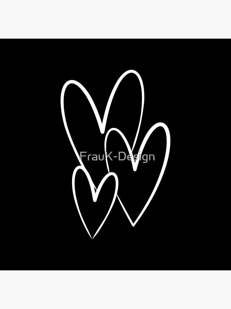 Lámina fotográfica «Corazón corazones dibujo amor regalo símbolo» de ...