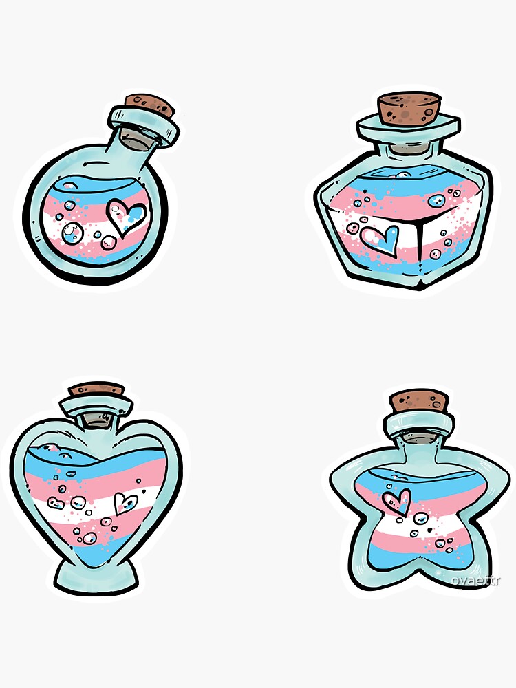 Potions Of Pride Trans Sticker For Sale By Ovaettr Redbubble