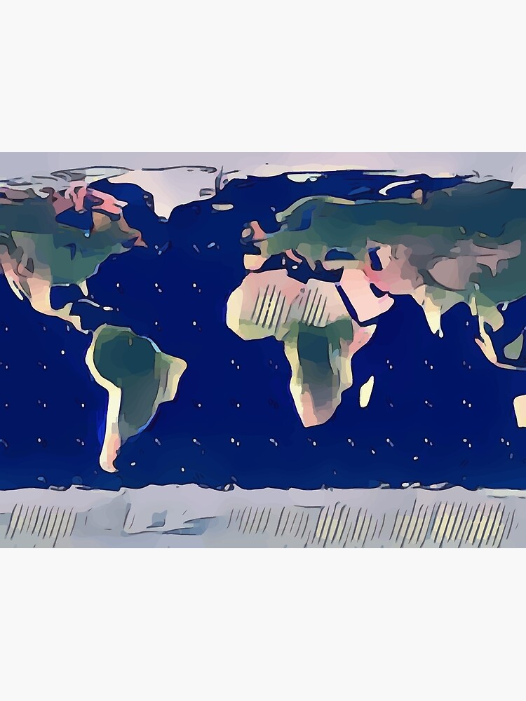 "World map [comics edition]" Art Print by Escarpatte | Redbubble