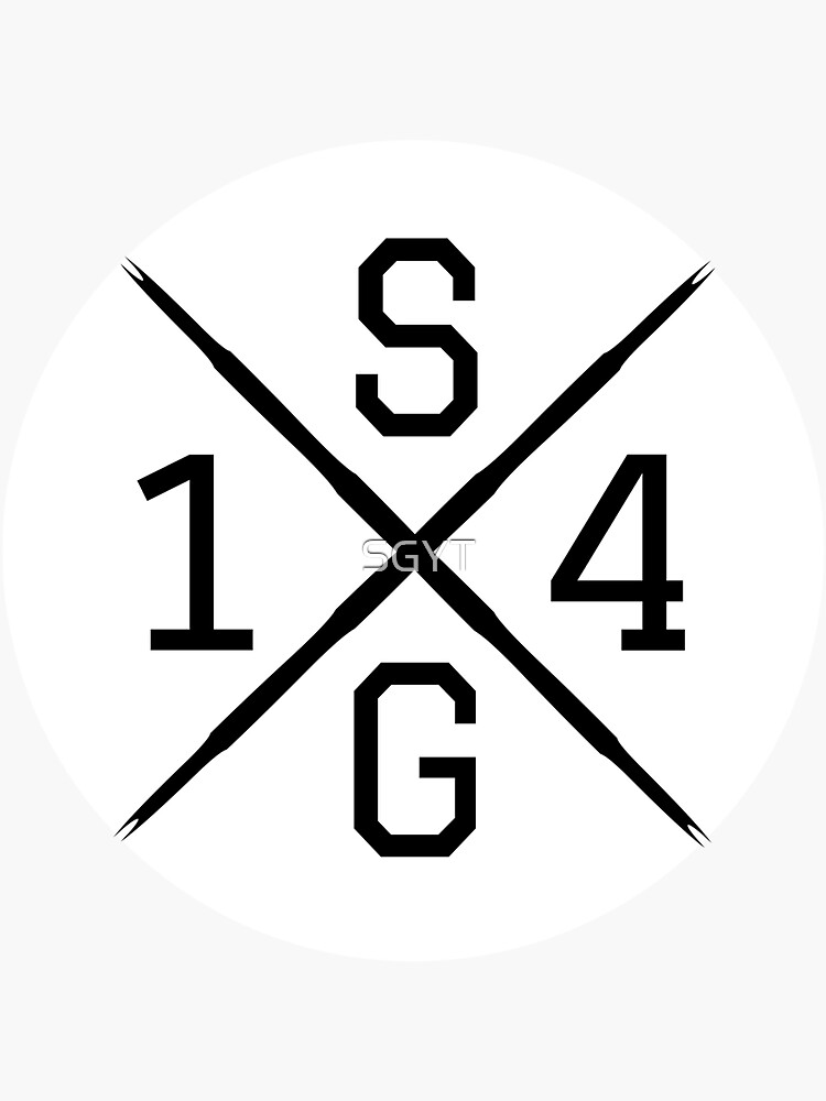 "SG14" Sticker by SGYT | Redbubble