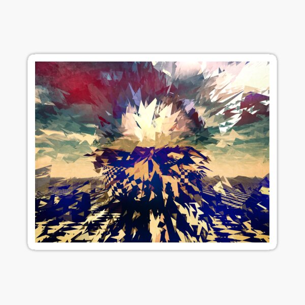 "Shattered" Sticker for Sale by perkinsdesigns | Redbubble