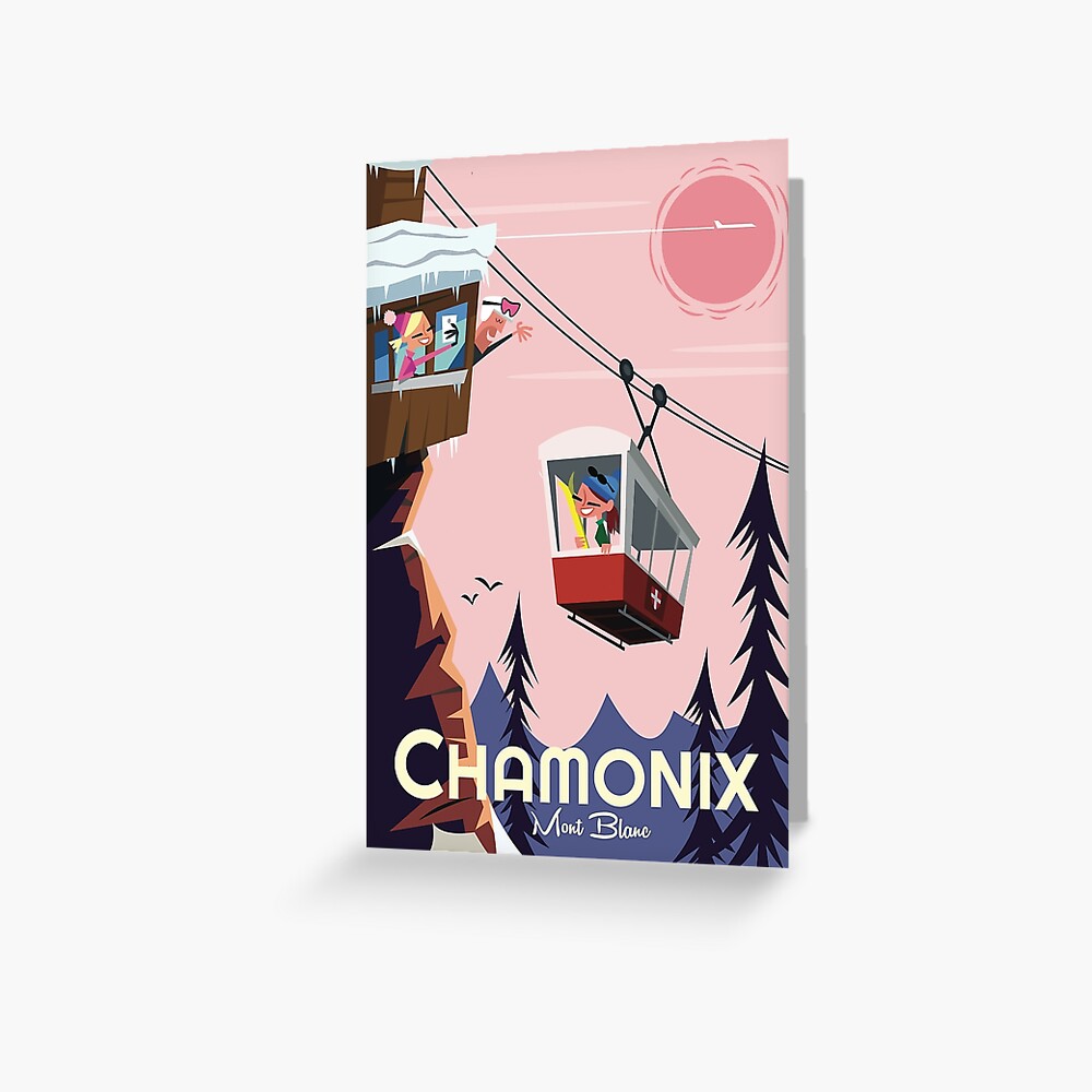 "Chamonix Mont Blanc poster" Sticker for Sale by Gary Godel | Redbubble