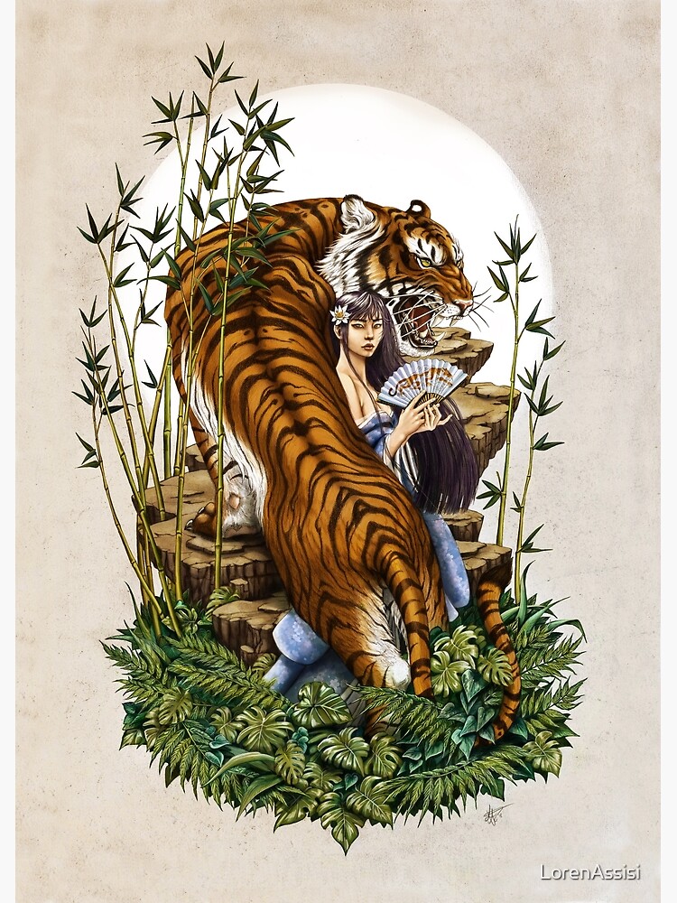 "Tiger Spirit" Art Print by LorenAssisi | Redbubble