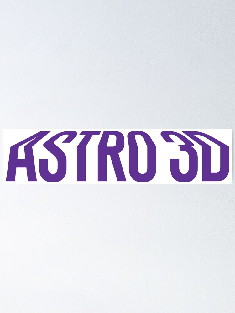 "Astro 3D Logo" Poster by Spacestuffplus | Redbubble