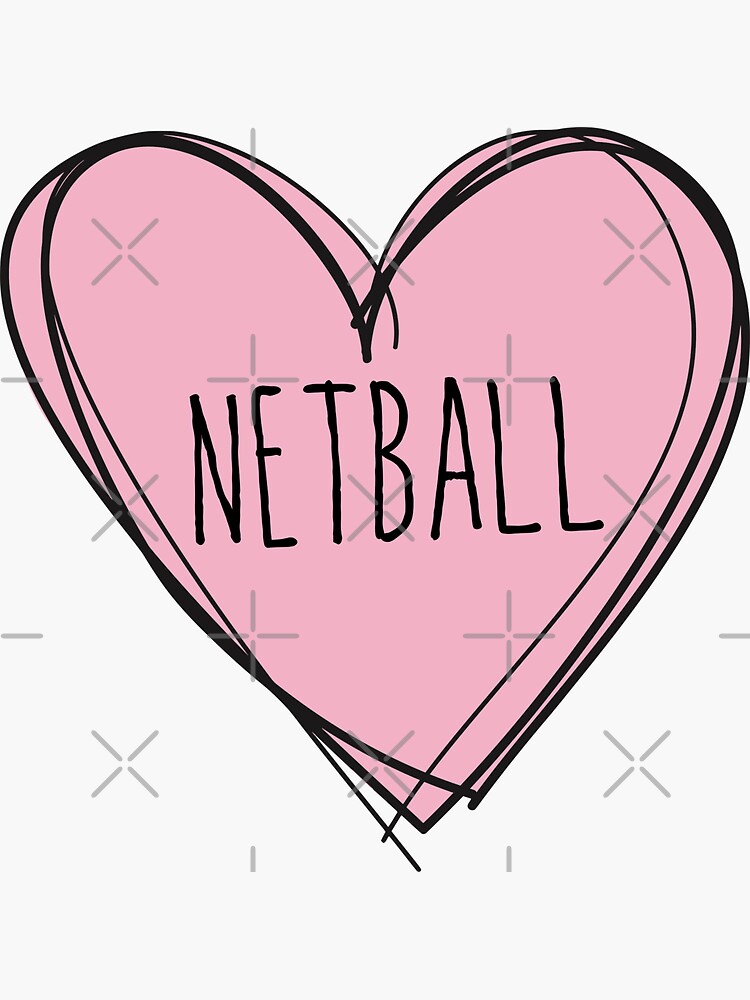 "Netball" Sticker for Sale by behindurshades | Redbubble