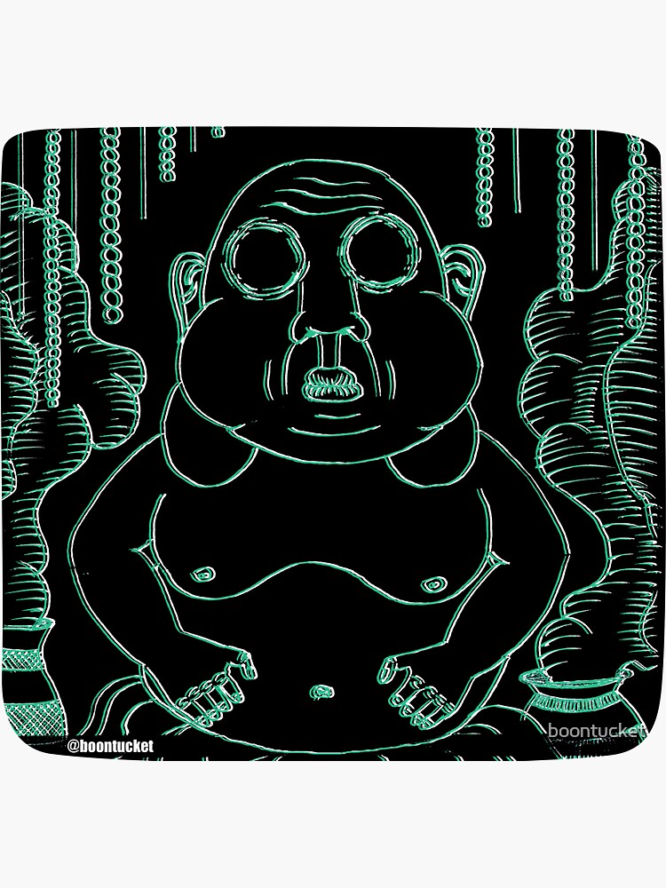 "The Great Budai" Sticker by boontucket | Redbubble