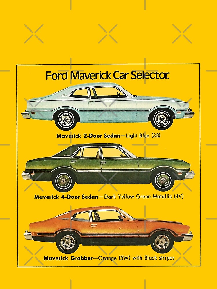 "FORD MAVERICK" T-shirt for Sale by ThrowbackMotors | Redbubble | ford ...