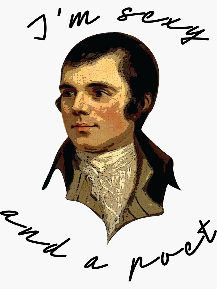 "Robbie Burns" Sticker by leeseylee | Redbubble