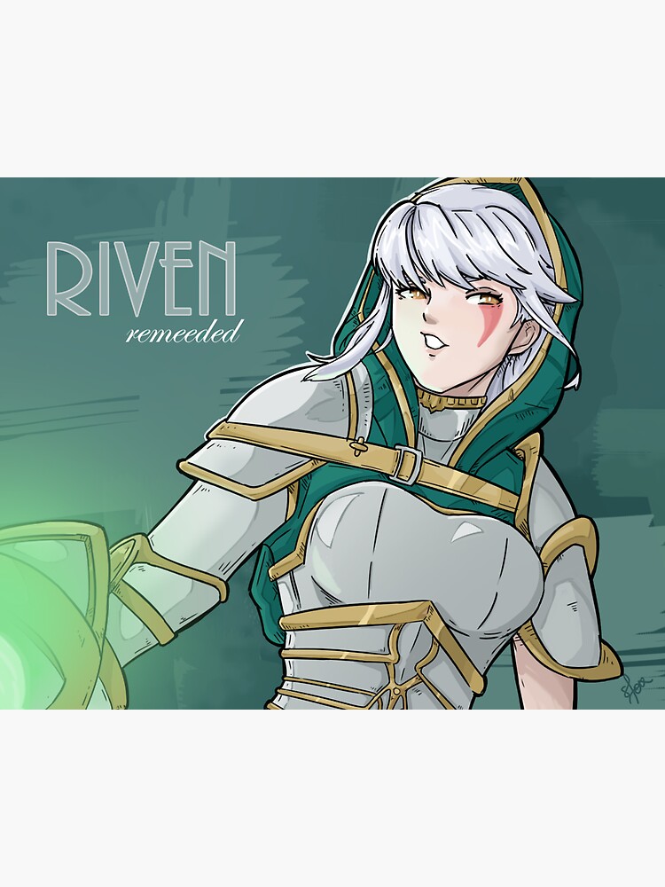 "Riven" Sticker for Sale by SleepFox | Redbubble