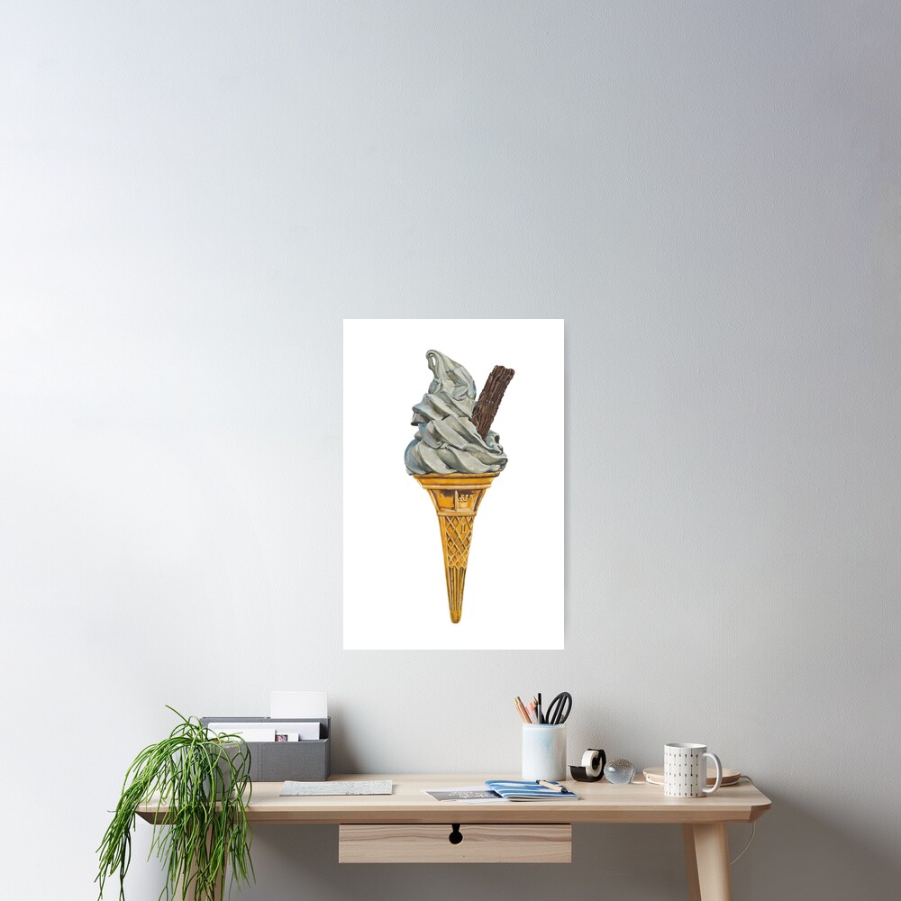 "Mr Whippy/99" Poster by sfh-art | Redbubble