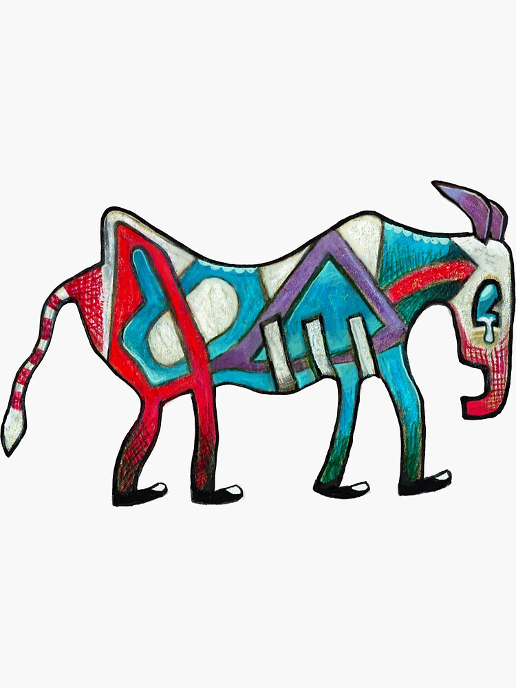 "Sad Mule" Sticker for Sale by natemarcel | Redbubble