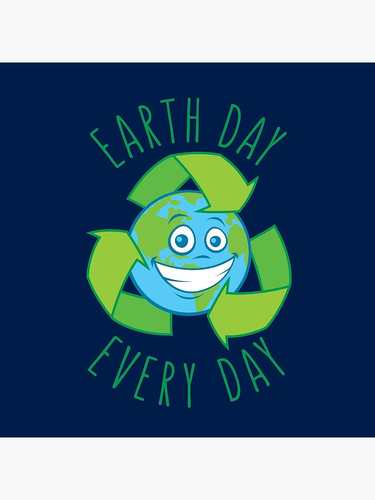 Cartoon Erde Recycling