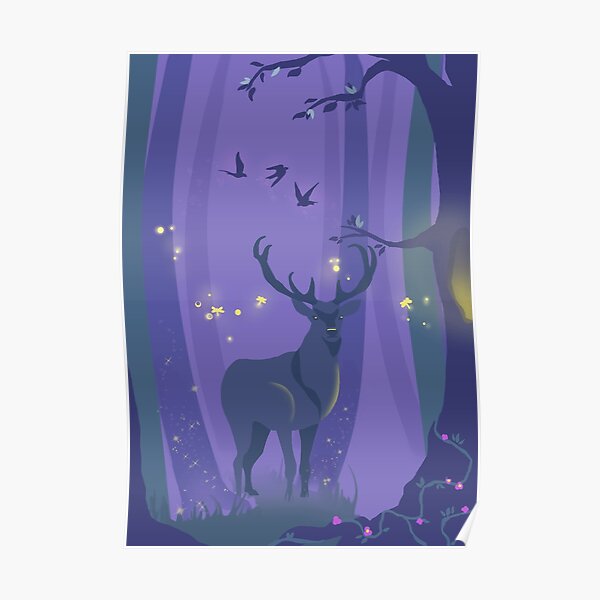 "Enchanted Forest" Poster for Sale by ANillustrations | Redbubble