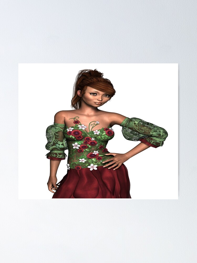 "video game female character" Poster by RedVico | Redbubble