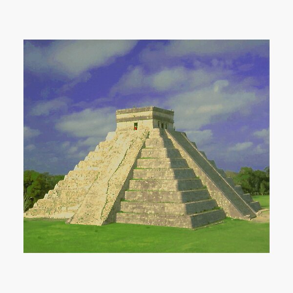 Lámina fotográfica «Antigua pirámide azteca foto de América del Sur ...